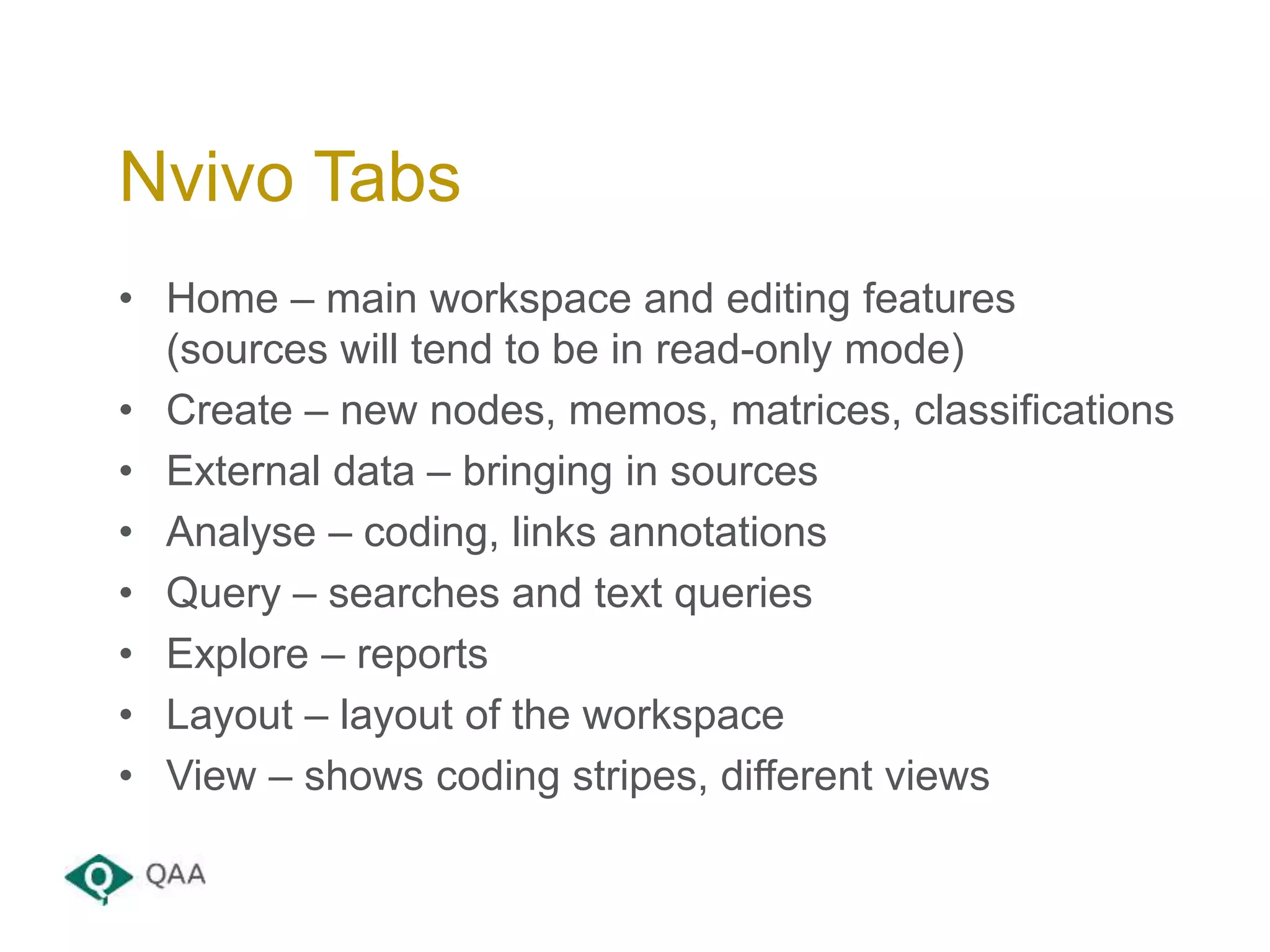 Introduction to NVivo | PPTX