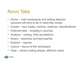 Introduction to NVivo | PPTX