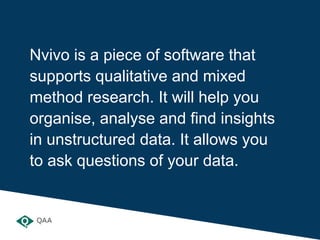 Introduction to NVivo | PPTX