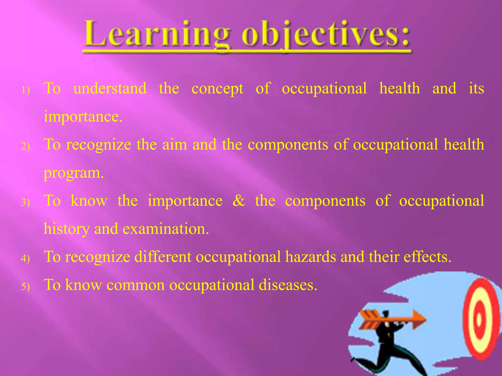 Introduction & history of occupational medicine | PPTX