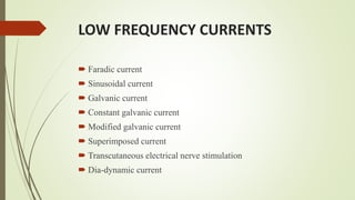 INTRODUCTION-OF-ELECTROTHERAY.pptx | Physical Therapy | Wellness