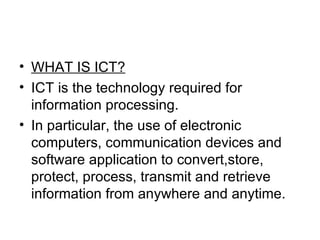 introduction of ict | PPT