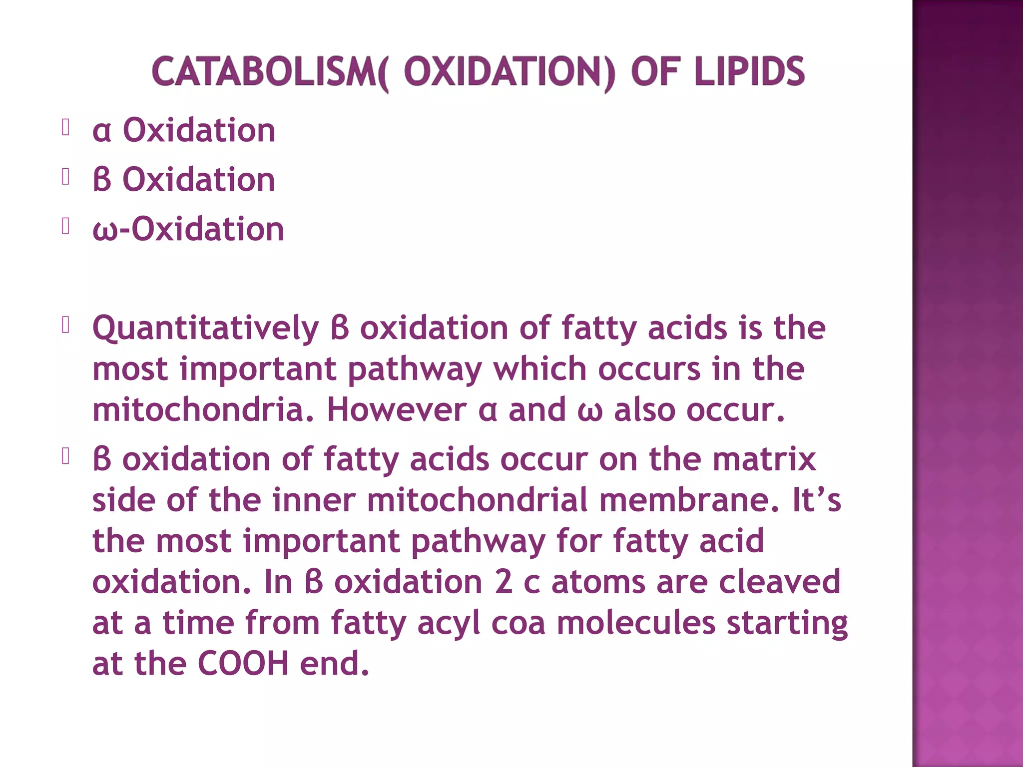 Introduction of lipids | PPT