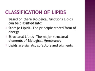 Introduction of lipids | PPT