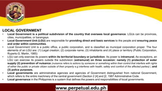 INTRODUCTION OF LOCAL GOVERNMENT OF THE PHILIPPINES | PPTX