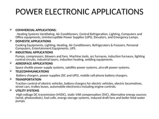Introduction-of-power-electronics and its application | PPT