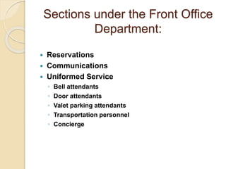 Introduction of-rooms-division-front-office-and-housekeeping-department ...