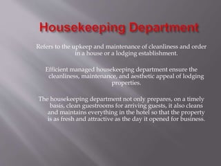 Introduction of-rooms-division-front-office-and-housekeeping-department ...