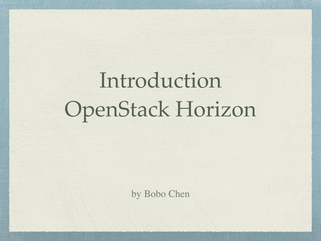 Introduction openstack-horizon | PDF | Computing | Technology & Computing