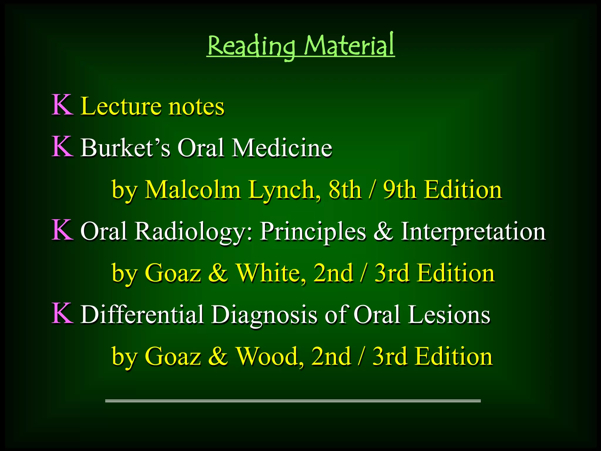 Introduction oral medicine-primary and secondary lesions | PPT