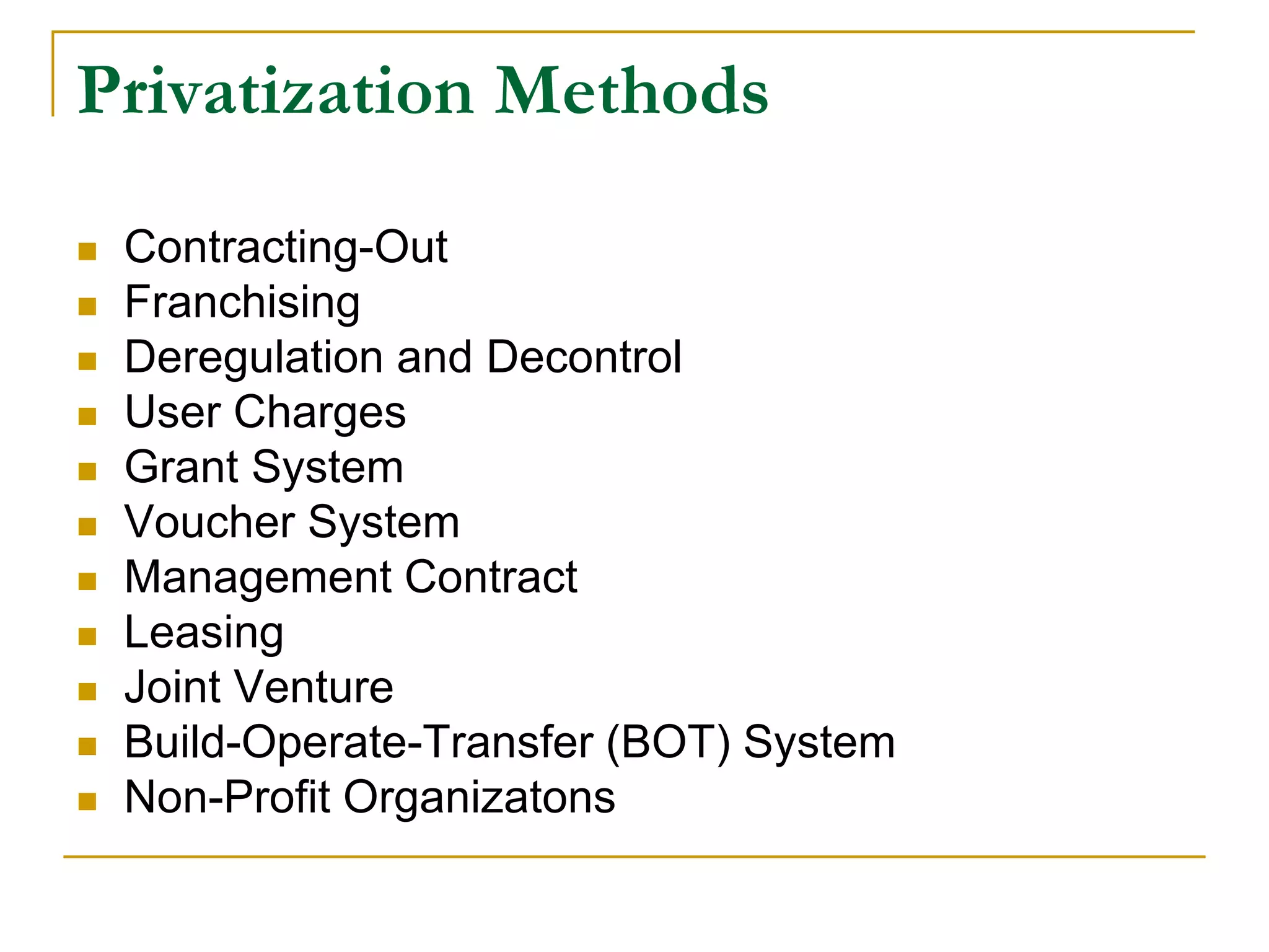 The Theory Of Privatization | PDF