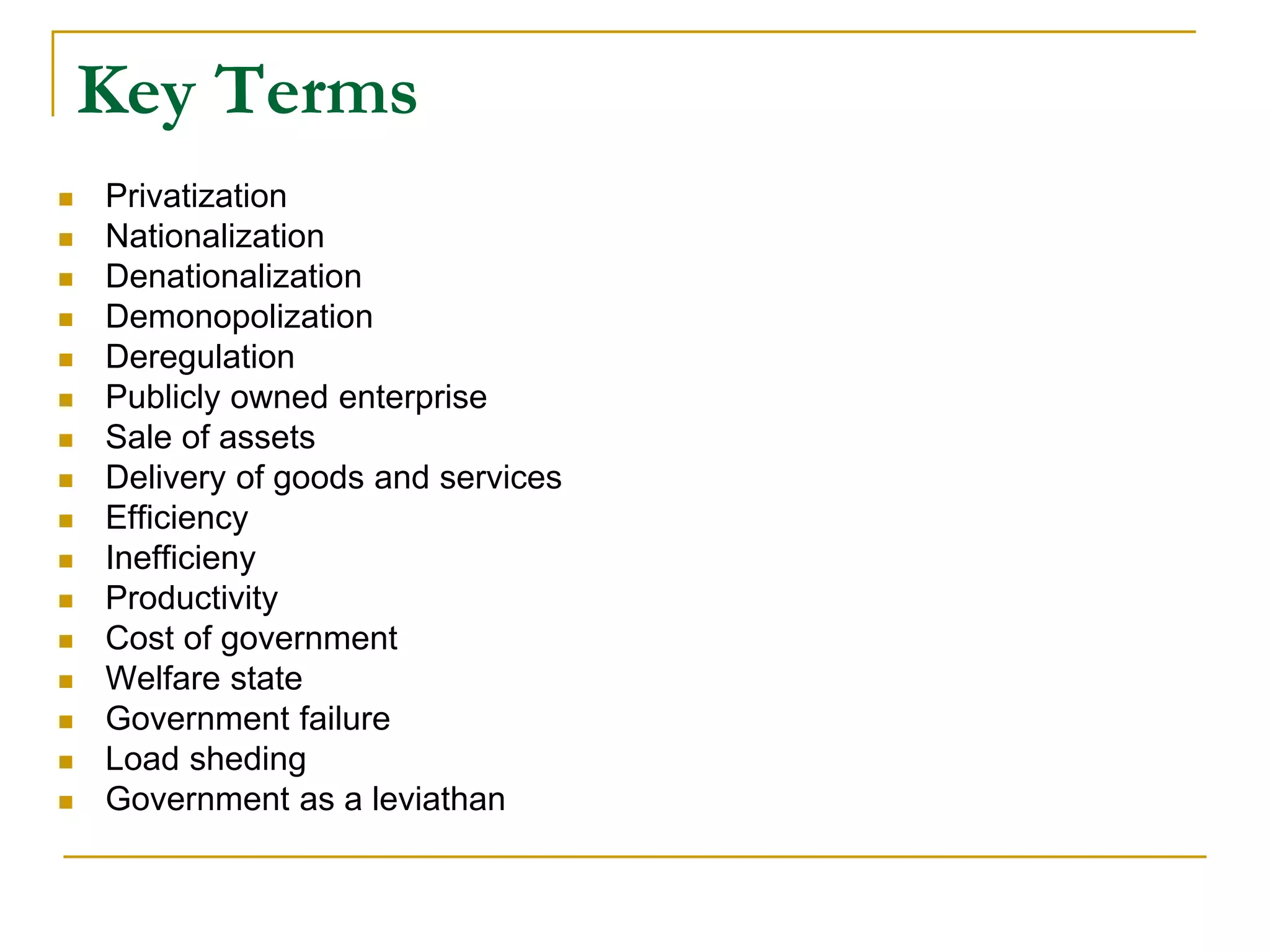 The Theory Of Privatization | PDF