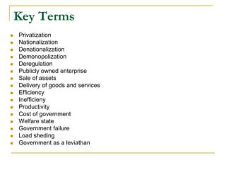 The Theory Of Privatization | PDF
