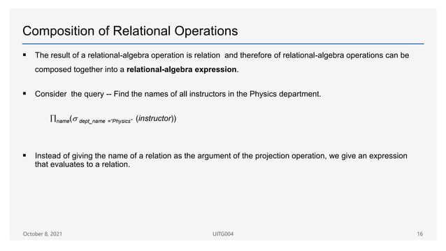 Introduction to Relational Database Management Systems | PPTX