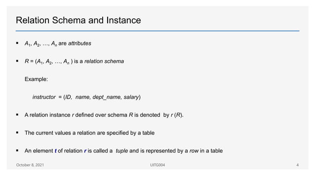 Introduction to Relational Database Management Systems | PPTX