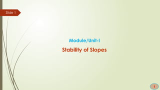 Introduction-Slope-Stability Techniques for Soils | PPT