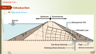 Introduction-Slope-Stability Techniques for Soils | PPTX
