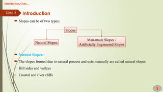 Introduction-Slope-Stability Techniques for Soils | PPTX