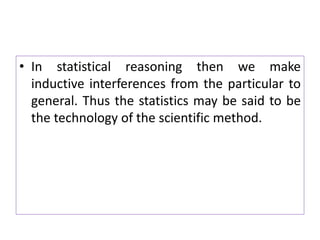 Introduction statistics | PPT