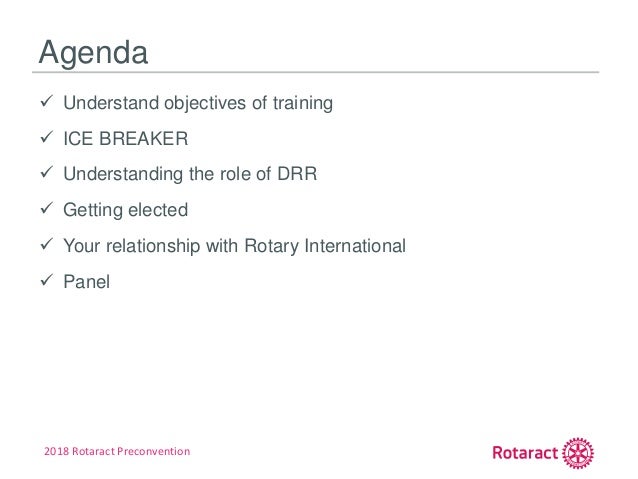 DRR Training: Introduction - The Road to DRR