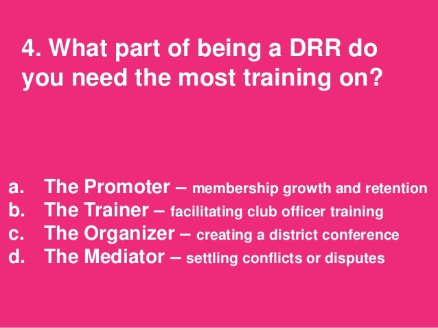 DRR Training: Introduction - The Road to DRR