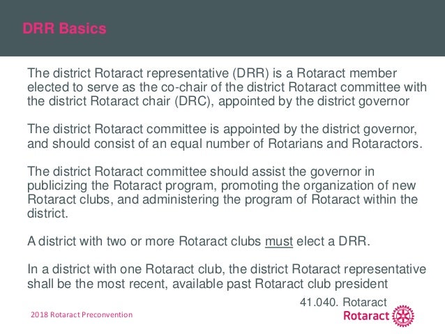 DRR Training: Introduction - The Road to DRR