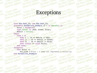 Introduction to Ada | PDF