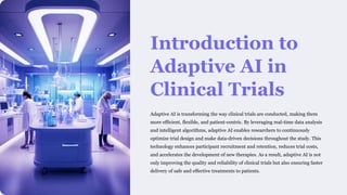 Introduction To Aadaptive AI In Clinical Trials | PPTX