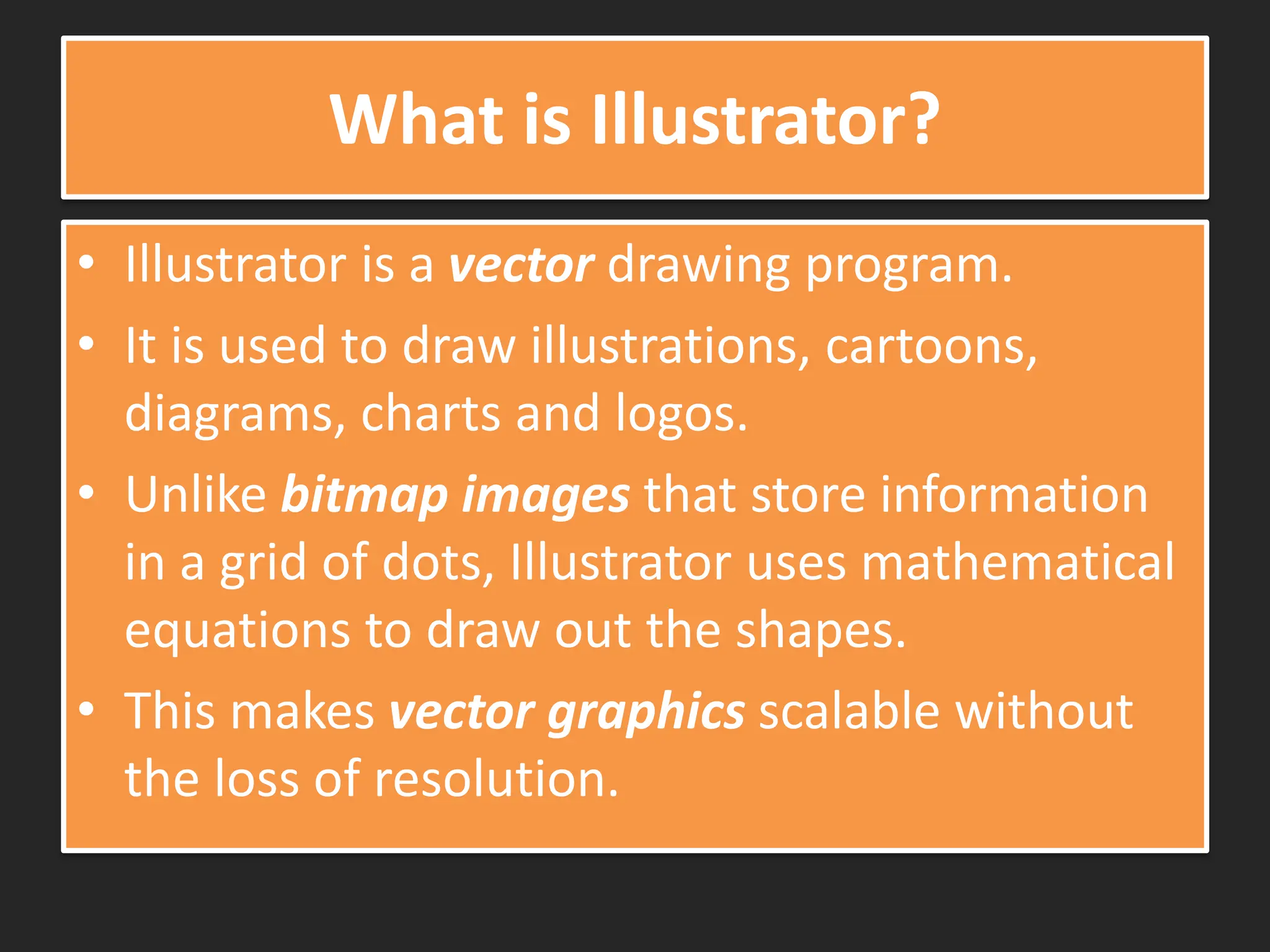 Introduction to Adobe Illustrator a software for designing and creating ...