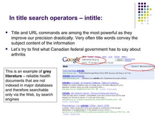 Introduction to Advanced Internet Searching | PPT