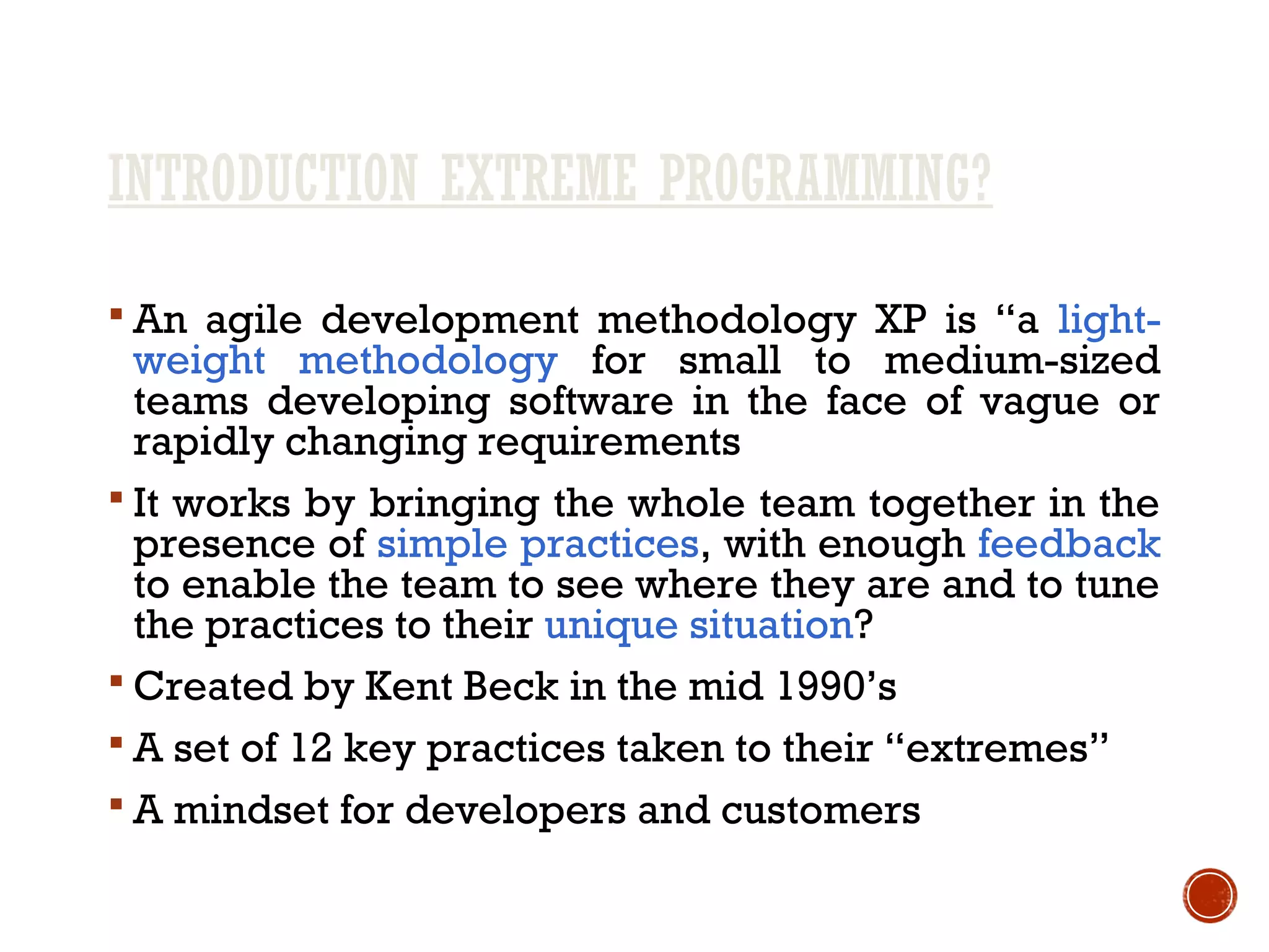 Agile Manifesto & XP | PPT