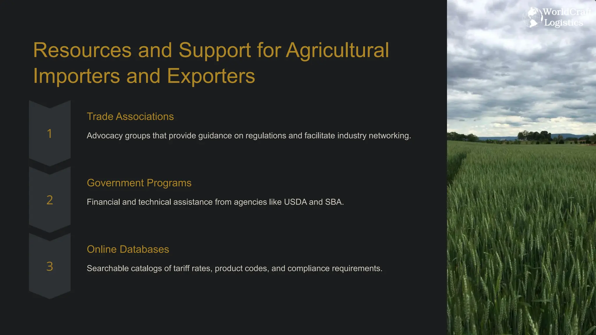 Introduction to Agricultural Imports and Exports - Worldcraft Logistics ...
