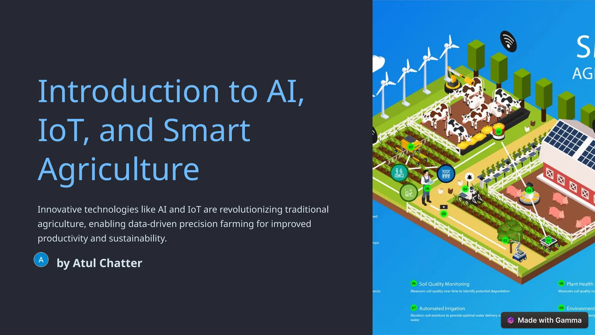 Introduction To Ai Iot And Smart Agriculture Pptx