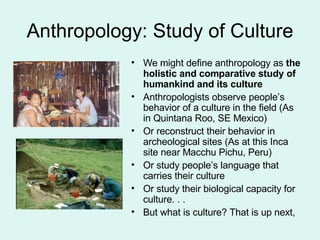 Introduction to Anthropology | PPT