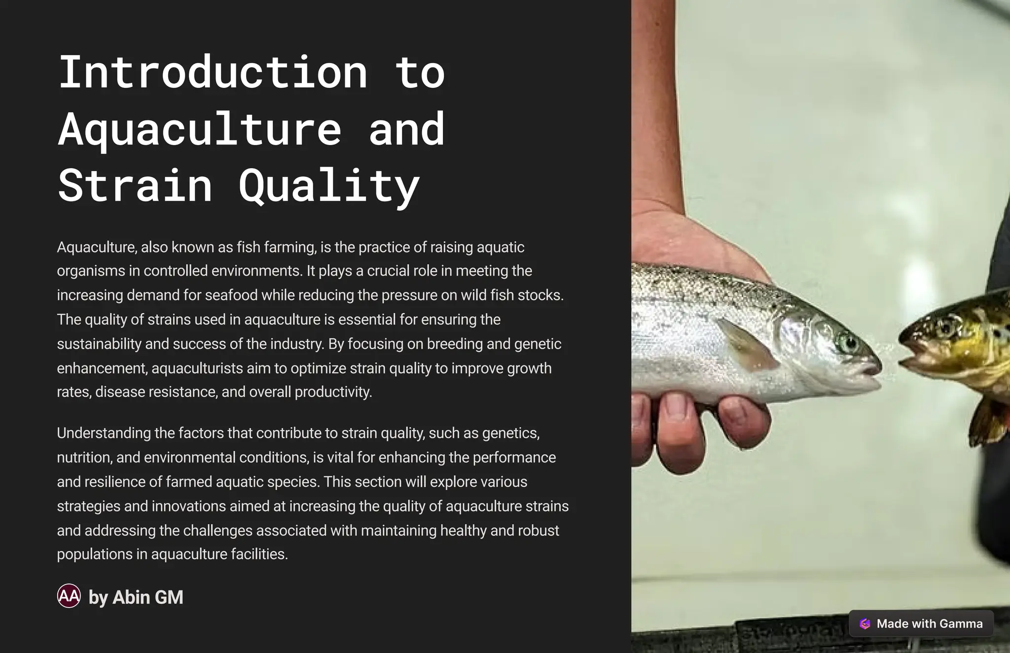 Introduction-to-Aquaculture-and-Strain-Quality | PDF