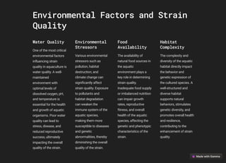 Introduction-to-Aquaculture-and-Strain-Quality | PDF