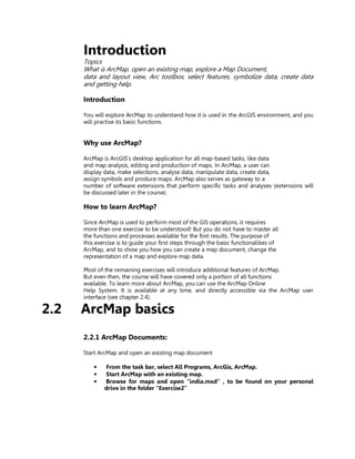 Introduction to-arc map | PDF