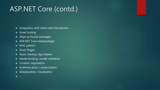 Introduction to ASP.NET Core | PPTX