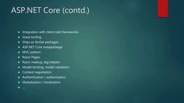 Introduction to ASP.NET Core | PPTX