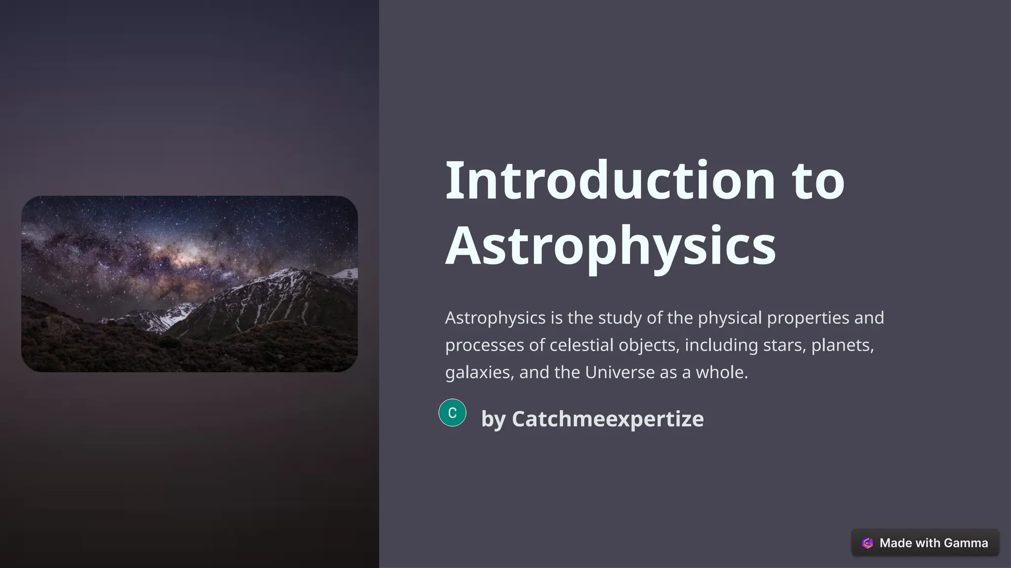 Introduction-to-Astrophysics and Science | PPTX