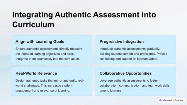Introduction-to-Authentic-Assessment.pptx | Educational Assessment | Education