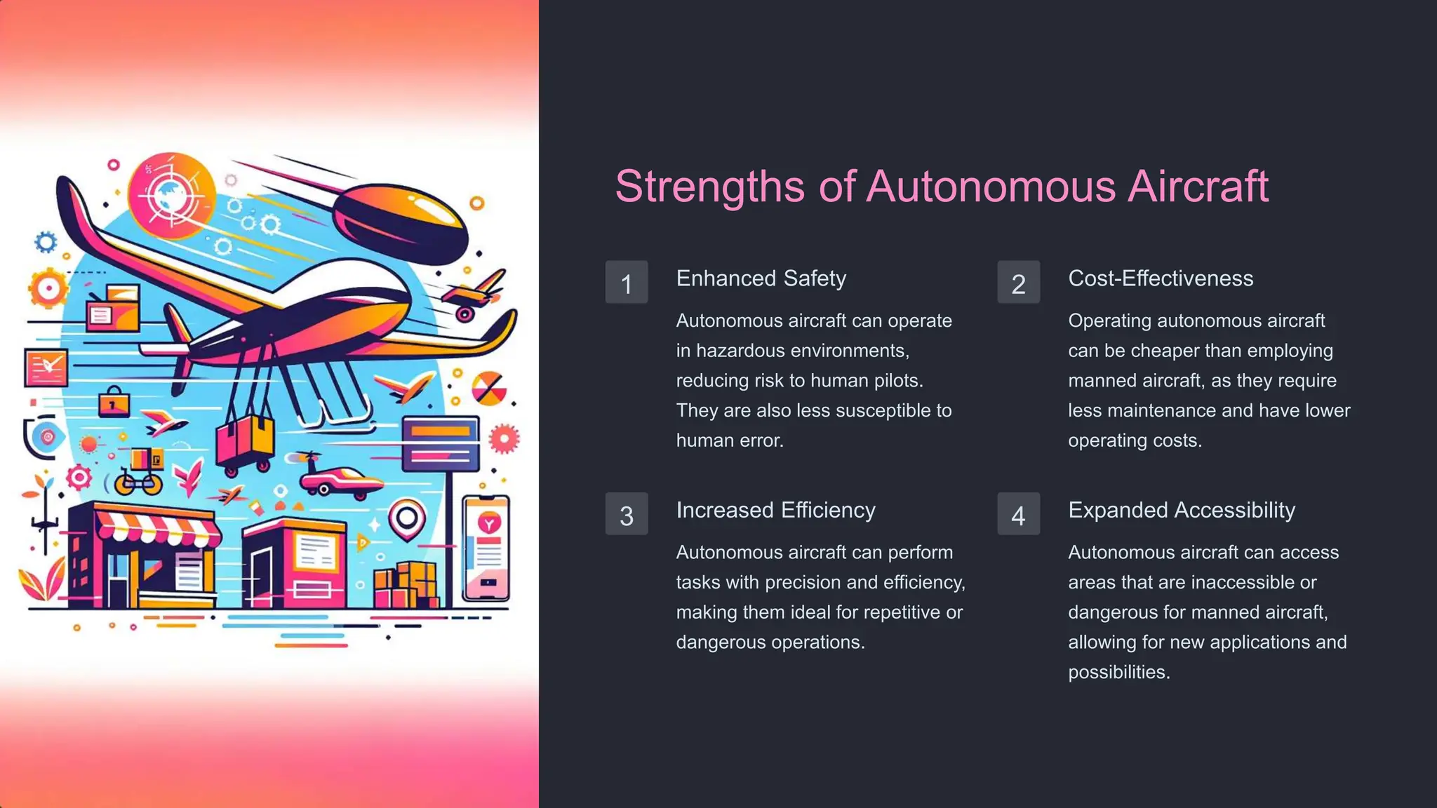 the potential for the development of autonomous aircraft | PPTX