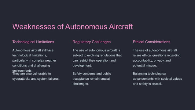 the potential for the development of autonomous aircraft | PPT