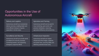 the potential for the development of autonomous aircraft | PPTX