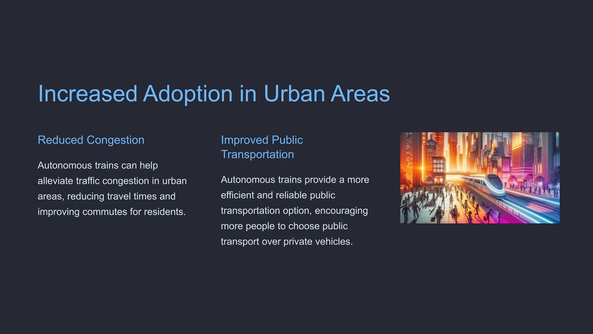 charting the development of the autonomous train | PPT