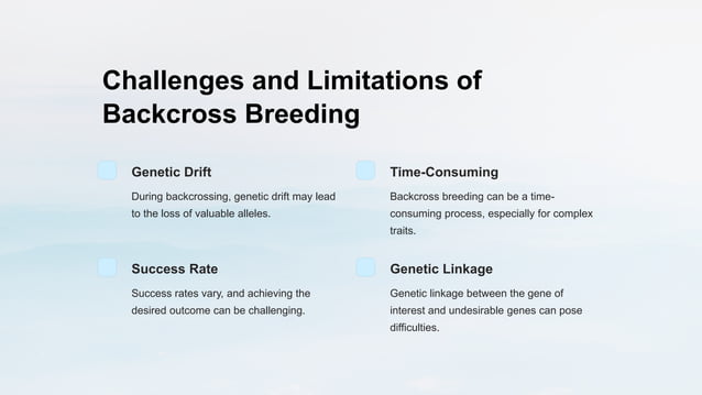 Backcross breeding for transfer of dominant and recessive genes | PPTX ...