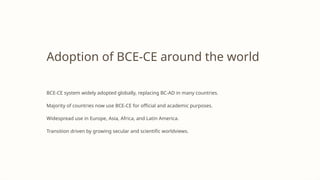 AN Introduction-to-BC-AD-and-BCE-CE. Fr. Sebastian (Sarath) Thomas ...