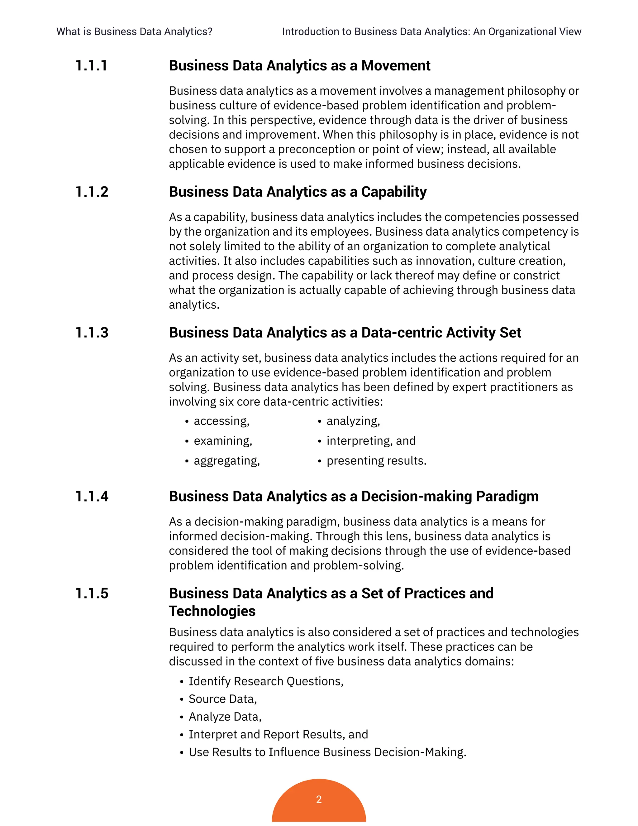 Introduction to Business Data Analytics. | PDF