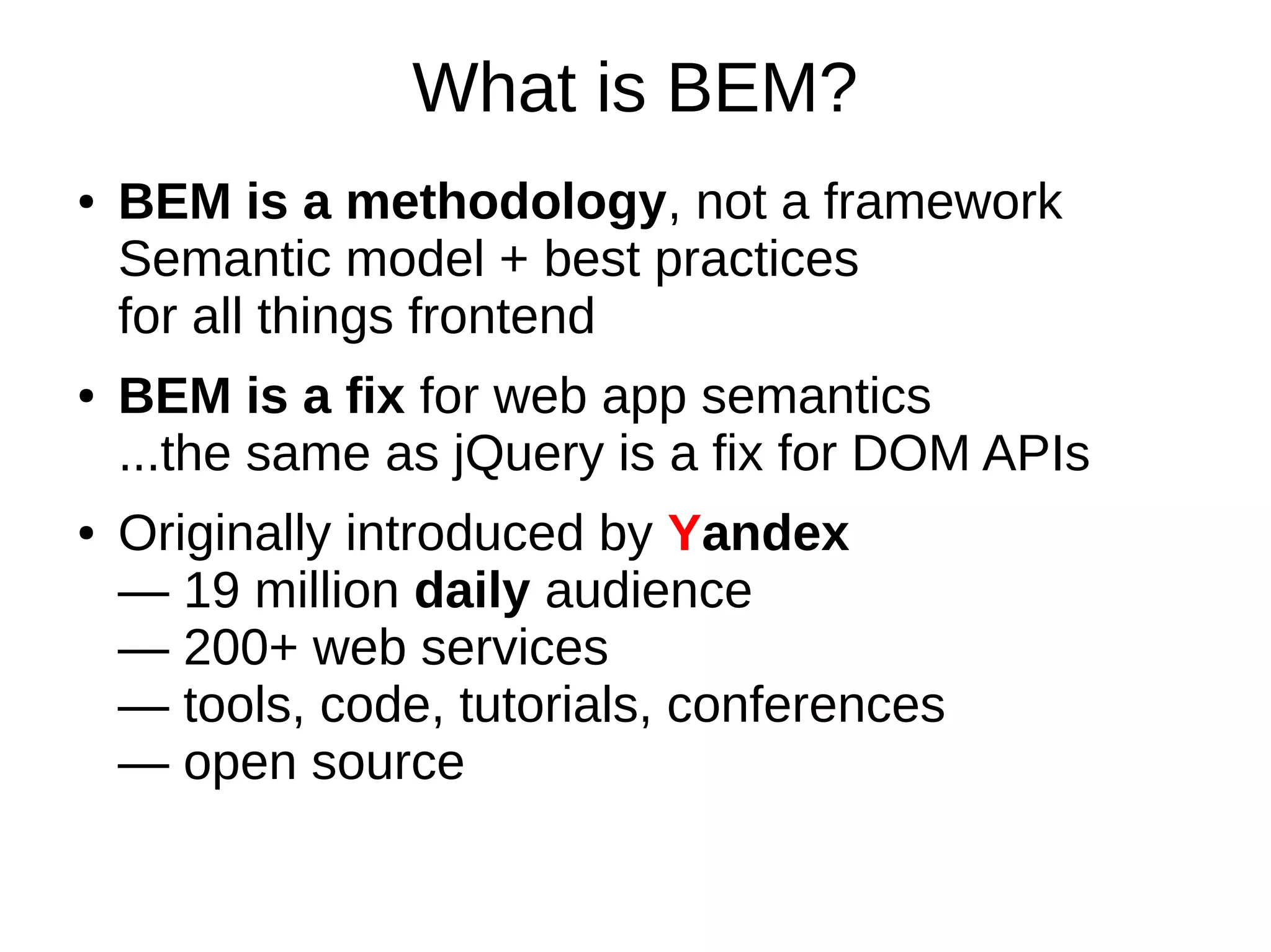BEM it! Introduction to BEM methodology | PPT