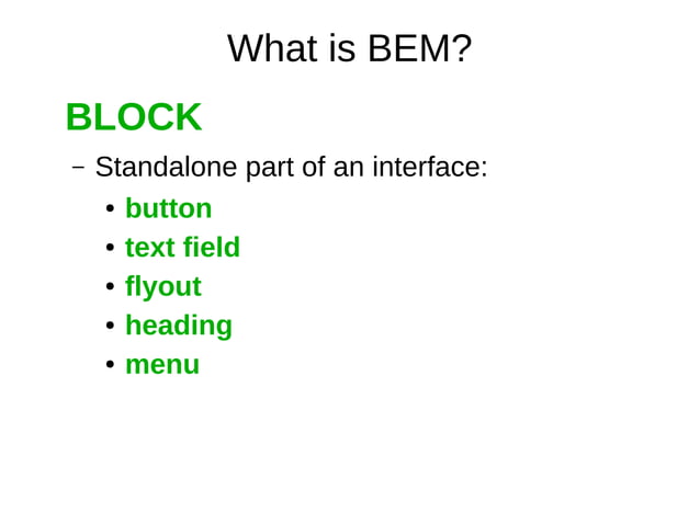 BEM it! Introduction to BEM methodology | PPT